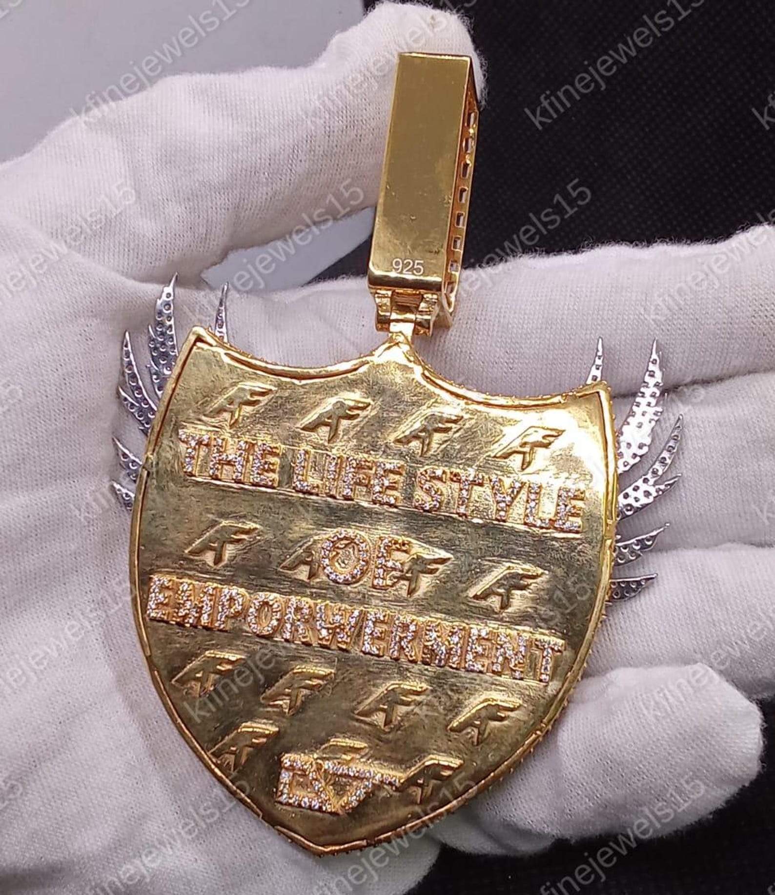 Customized Letter Pendant,3d Word Letter Pendant,hip Hop Pendant,14k ...