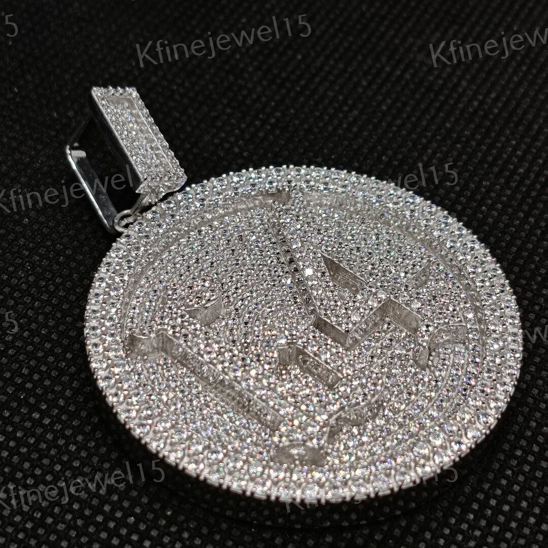 Custom '64' Number Pendant,men's Bling Bling Numbers Pendant, Men's Hip ...