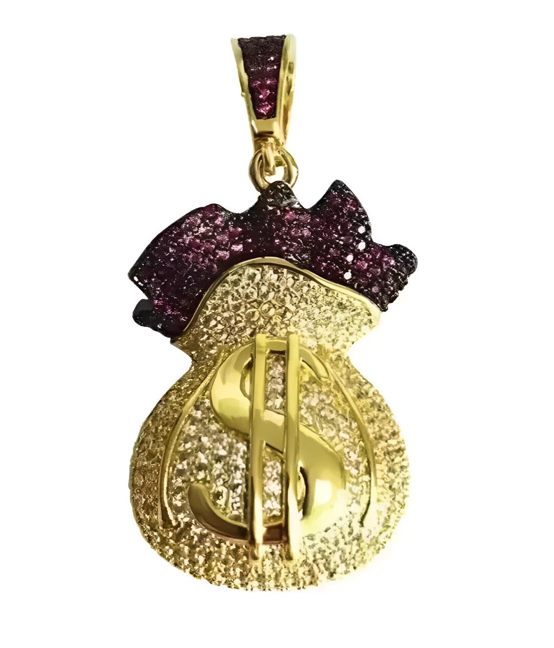 Dollar Money Bag Pendant, Hip Hop Custom Pendant, Custom Christmas ...