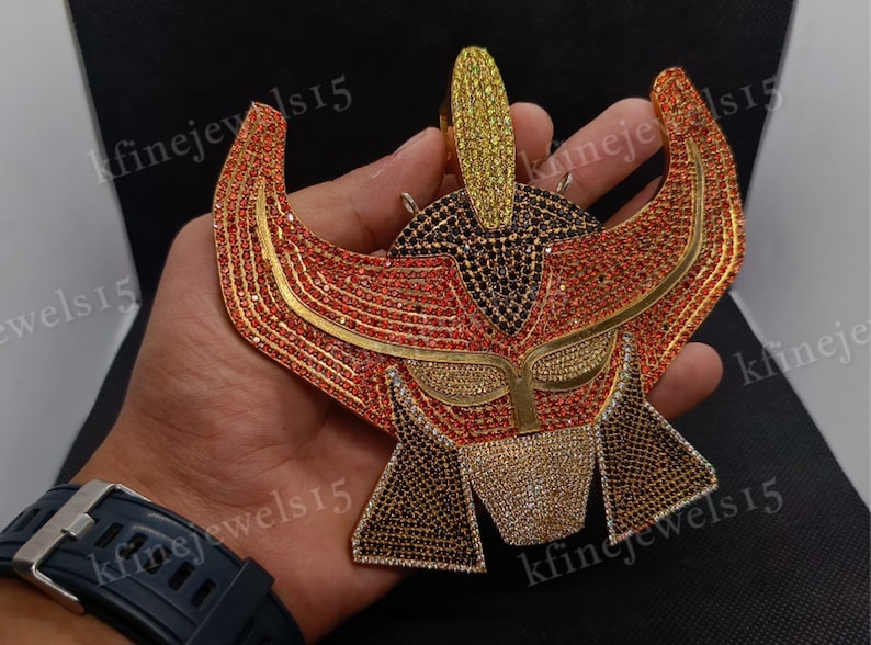 Power Ranger Mighty Morphin Megazord, Megazord Face Jewelry, Custom ...