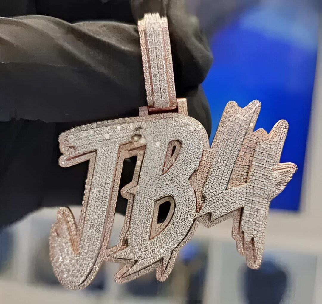 Men's Customization Letter Number Pendant, Hip Hop Custom Letter ...