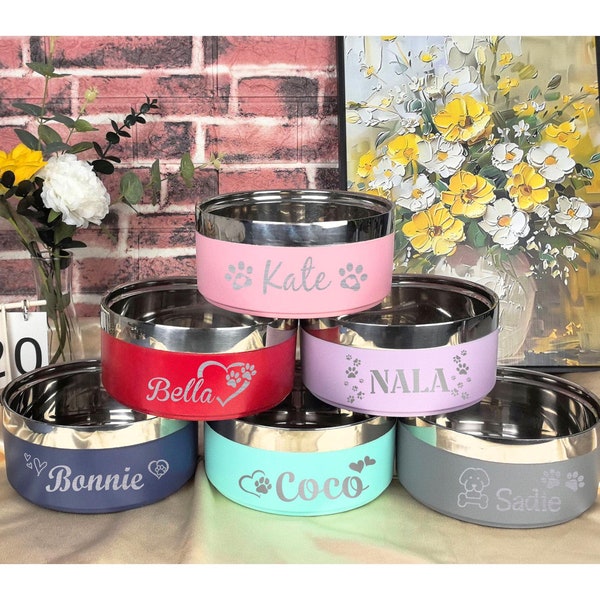 Custom Dog Bowls - Etsy