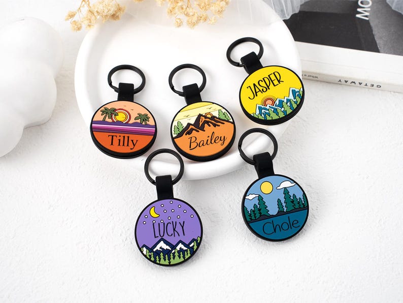 Personalized Dog ID Tags, Silicone Dog Tag, Silent Dog Tag, Dog Tags ...