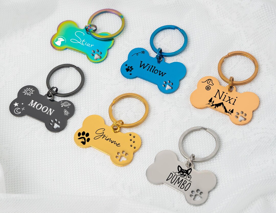 Pet Commemorative Plate,dog ID Tag, Custom Engraved Dog Name Tag ...