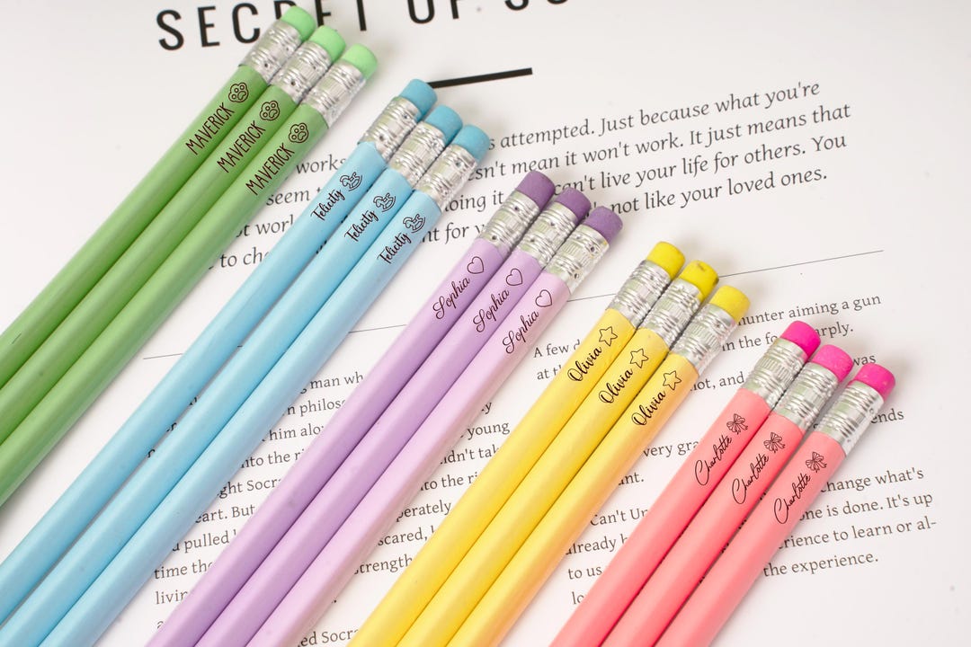 Customised Pencil Set,engraved Pencils With Name,bulk Pencils,class ...