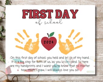 Last Day of School Handprint Craft Printable Graduation Craft Instant ...