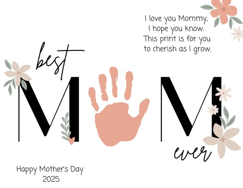 Mother's Day Handprint Craft Printable | Mother's Day Craft | Instant ...