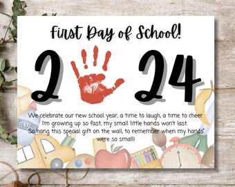 Last Day of School Handprint Craft Printable Graduation Craft Instant ...