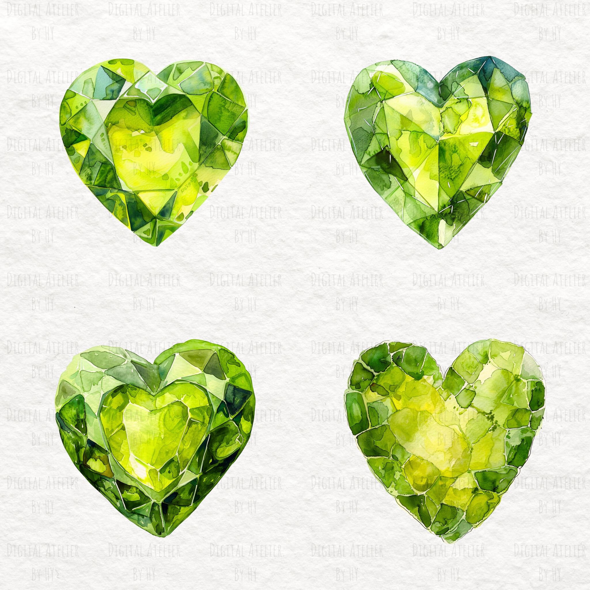 Birthstone Clipart. August Peridot. PNG. Digital Download. - Etsy