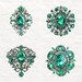 Birthstone Clipart. May Emerald. PNG. Digital Download. - Etsy