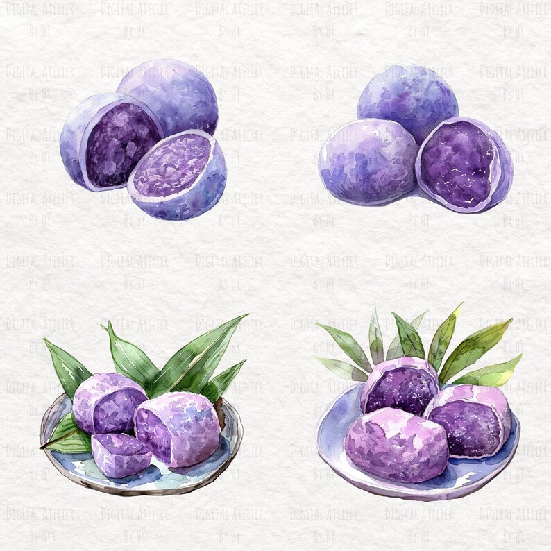 Mochi Desert Clipart. PNG. Japanese. Digital Download. - Etsy