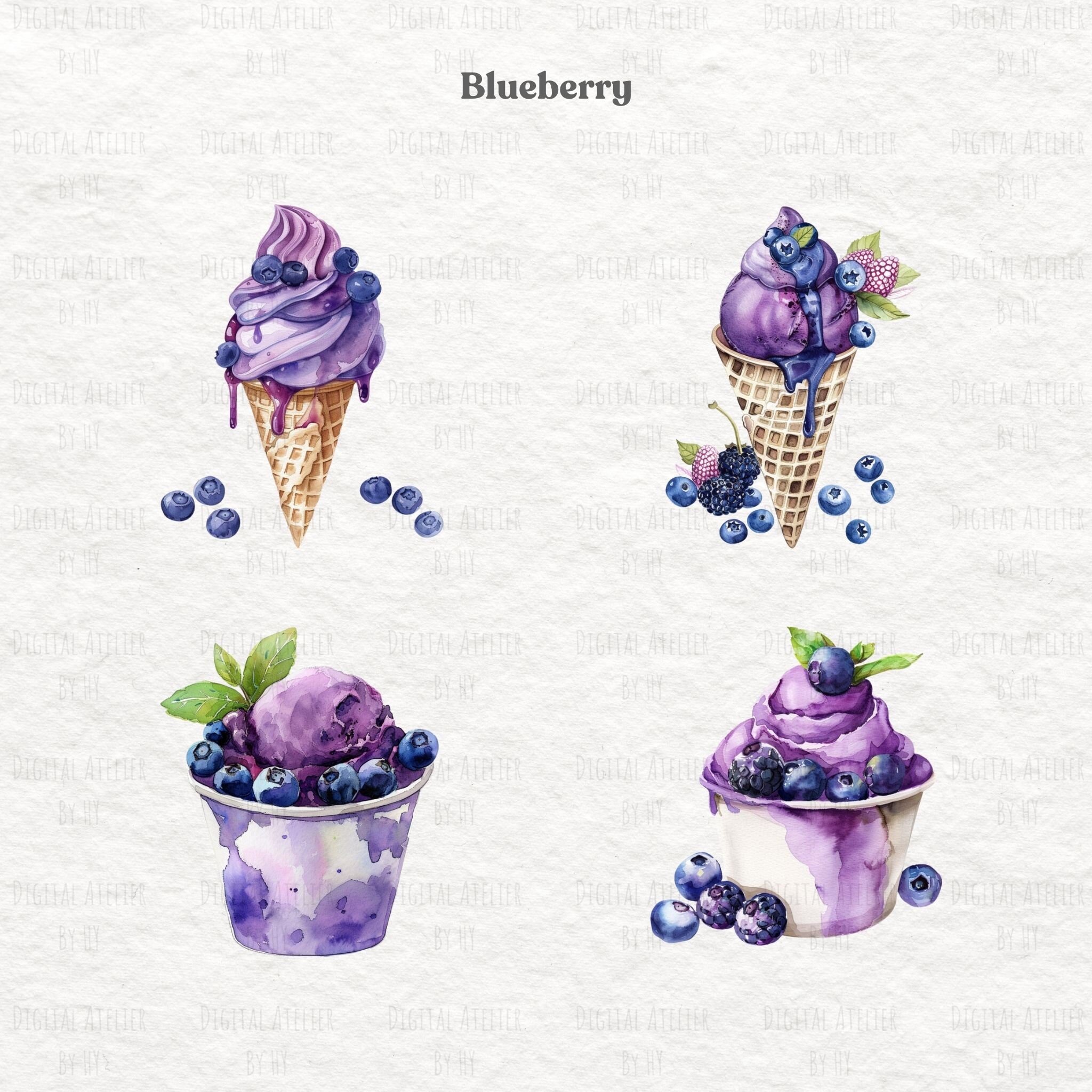 Gelato Ice Cream Clipart. PNG. Italian Food. Digital Download. - Etsy