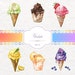 Gelato Ice Cream Clipart. PNG. Italian Food. Digital Download. - Etsy