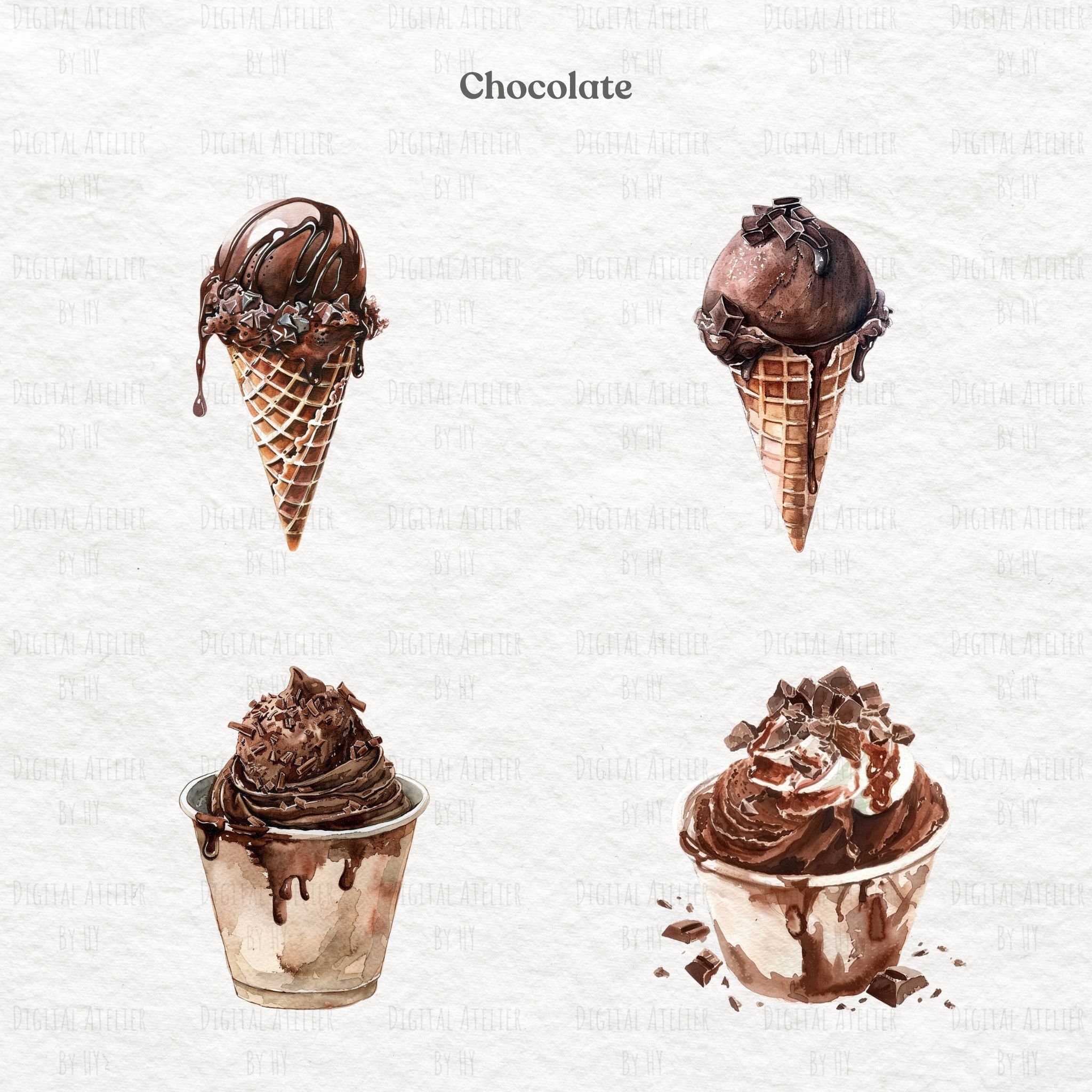 Gelato Ice Cream Clipart. PNG. Italian Food. Digital Download. - Etsy