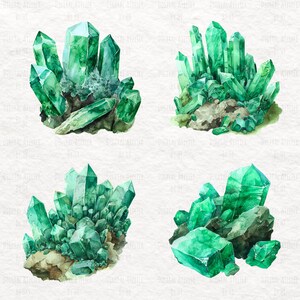 Birthstone Clipart. May Emerald. PNG. Digital Download. - Etsy
