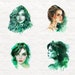 Birthstone Clipart. May Emerald. PNG. Digital Download. - Etsy