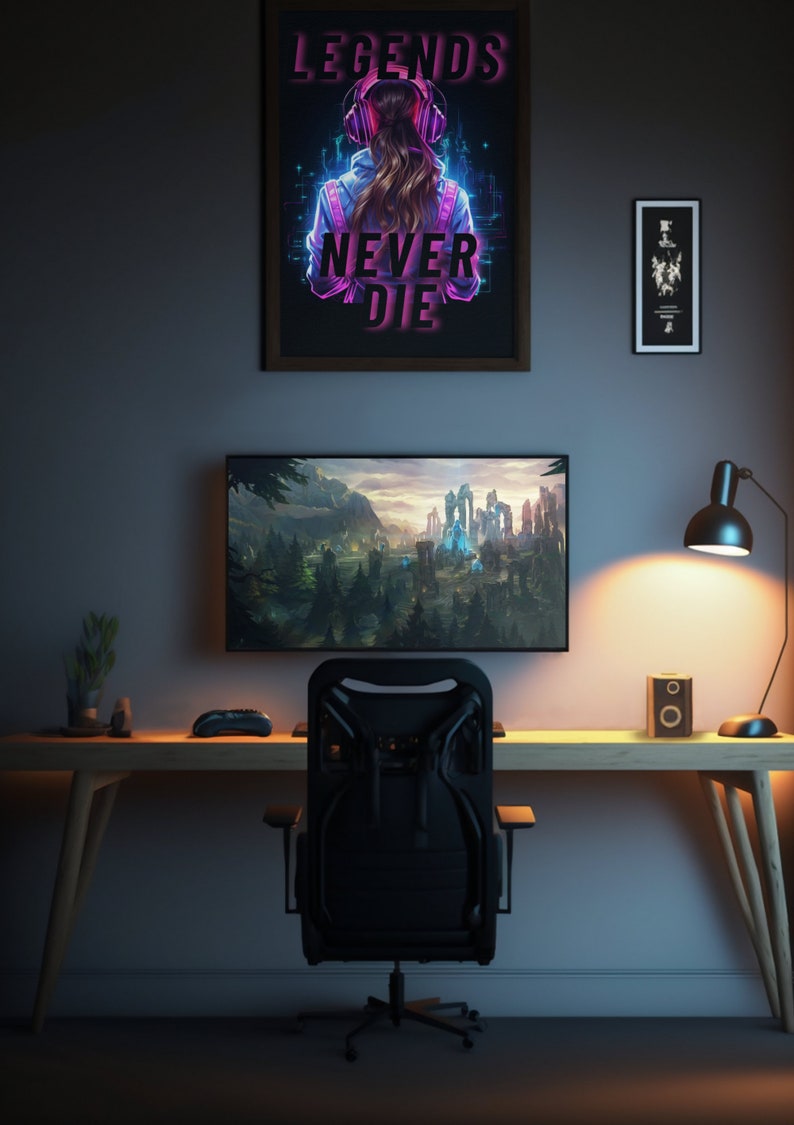 Gamer Wall Art Print Gamer Poster Gift for Gamers Legends - Etsy