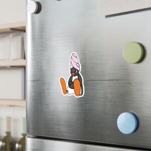 Shower Pingu Mood Sticker Kiss-cut Vinyl Decal - Etsy