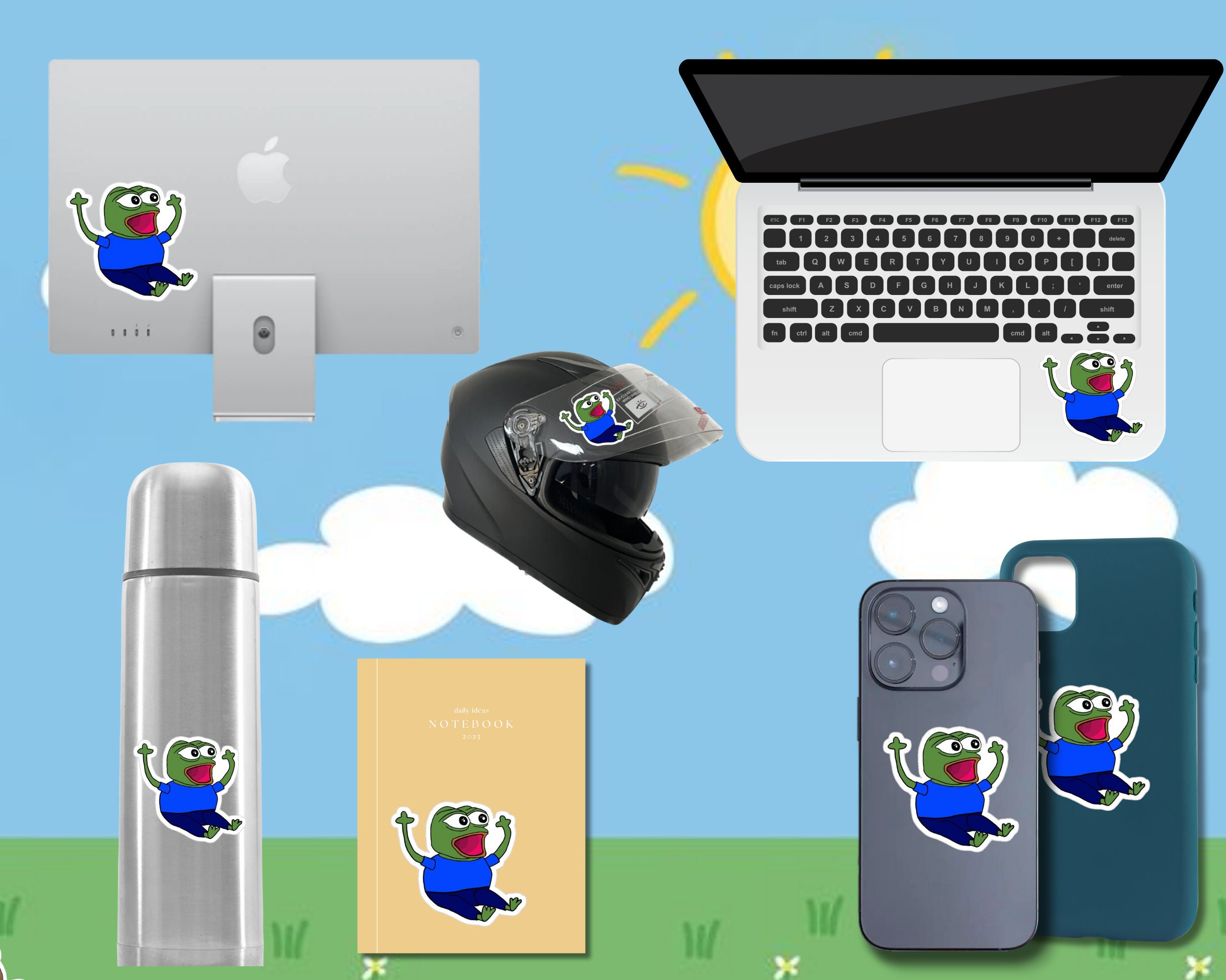 Poggies Sticker Emote Vinyl Decal - Etsy