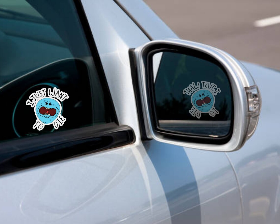 Sticker Mr. Meeseeks Sticker Rick and Morty Sticker - Etsy