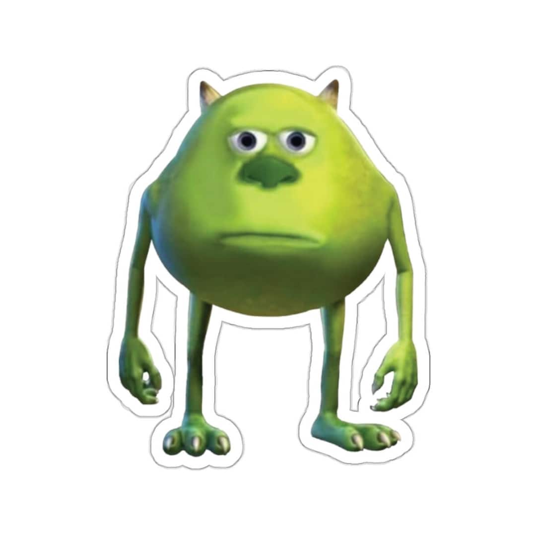 Pegatina / Mike Wazowski Meme Pegatina - Etsy México