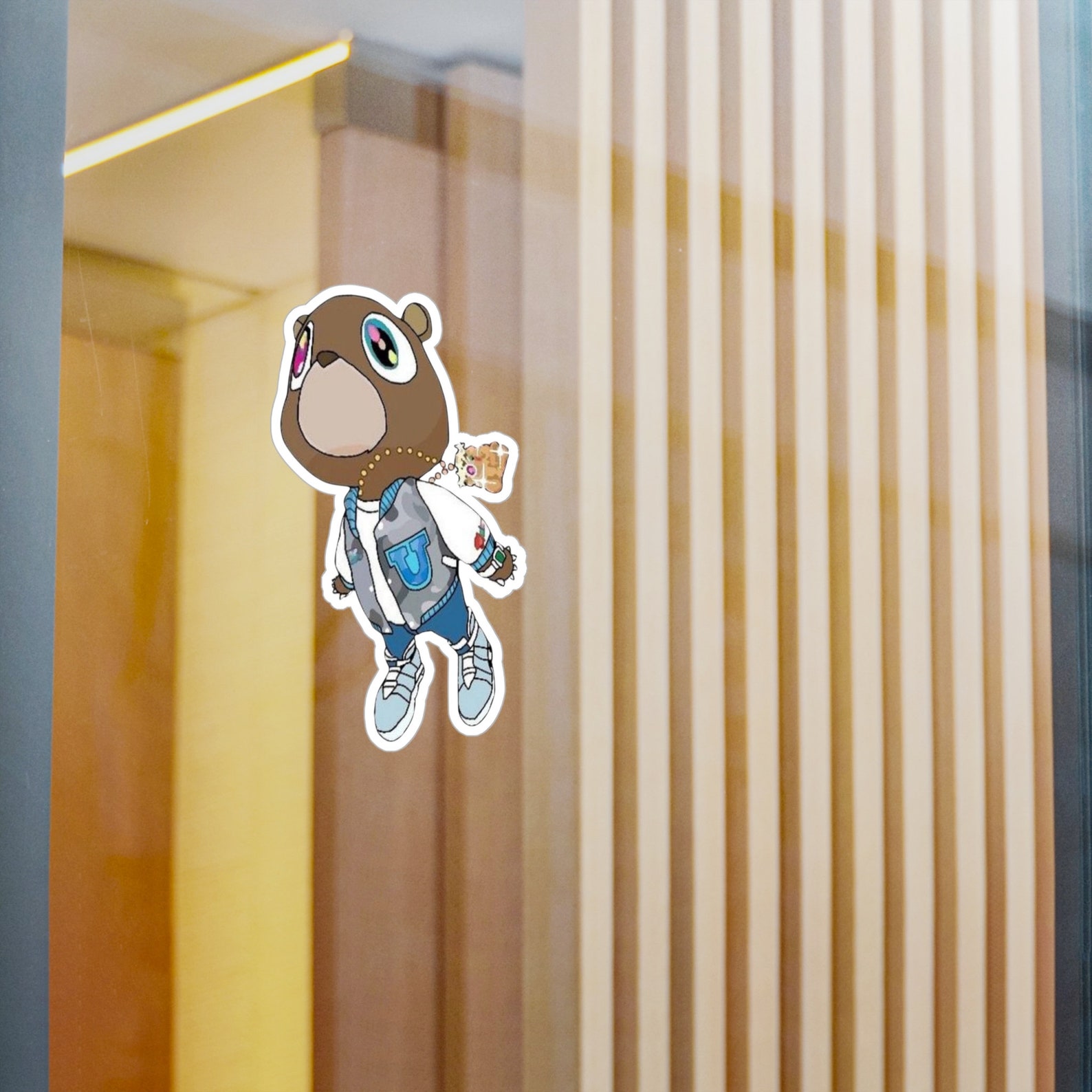 Graduation Bear Sticker | Kanye West Sticker-decal - Etsy