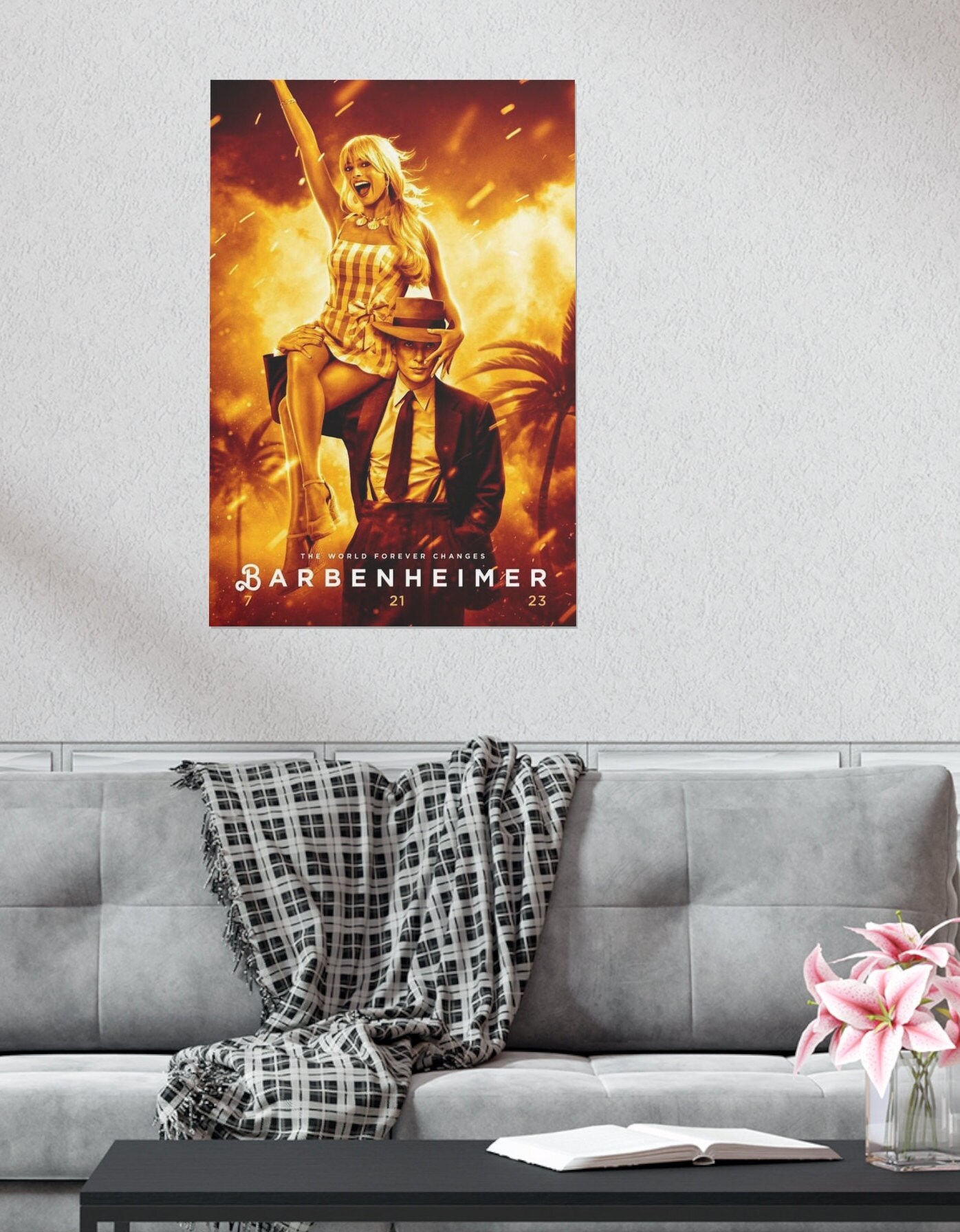 Barbie And Oppenheimer Collab Poster | Premium Matte Vertical Posters