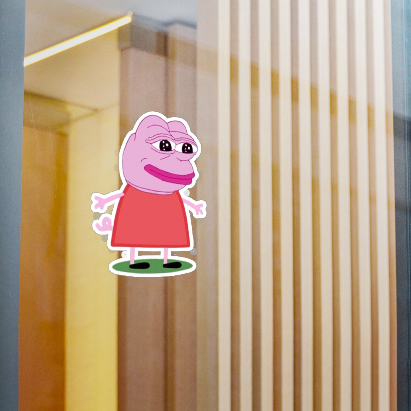 Peppa Meme Sticker Peepohappy Emote Pig vinyl Decal - Etsy