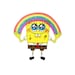 Spongebob Rainbow Sticker | Vinyl Decal - Etsy
