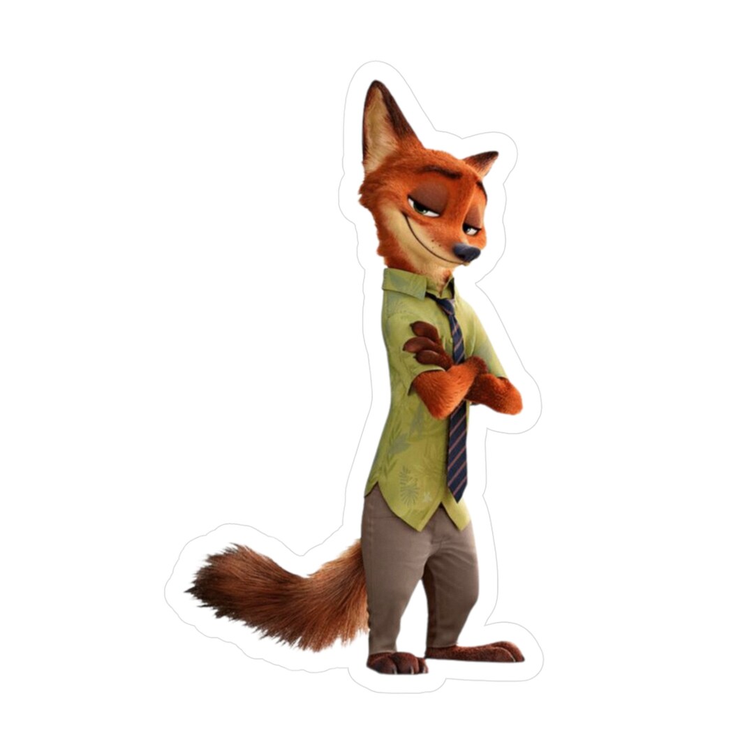 Nick Sticker | Zootopia Sticker | Animation Sticker | Vinyl Decal - Etsy