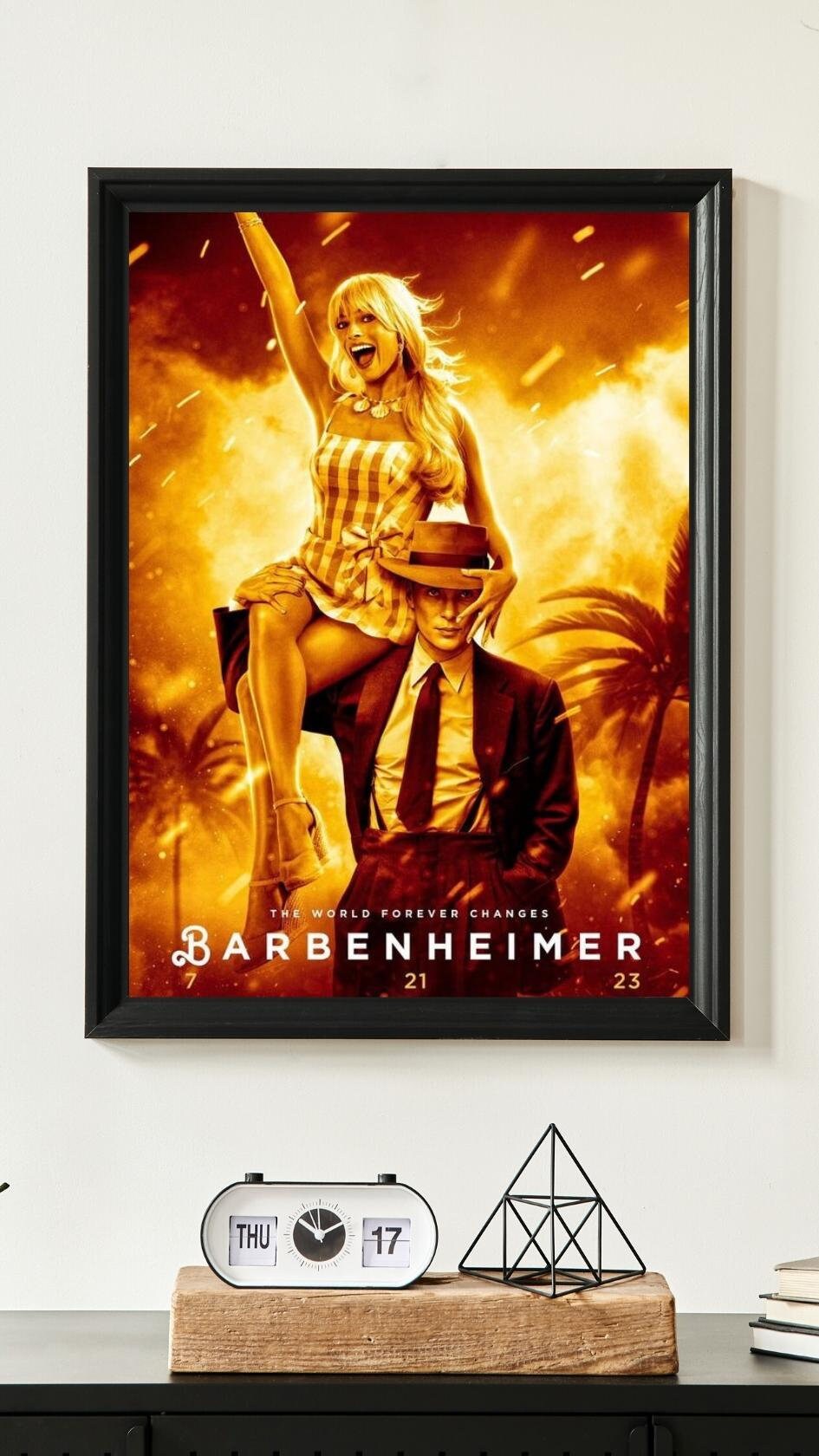 Barbie And Oppenheimer Collab Poster | Premium Matte Vertical Posters