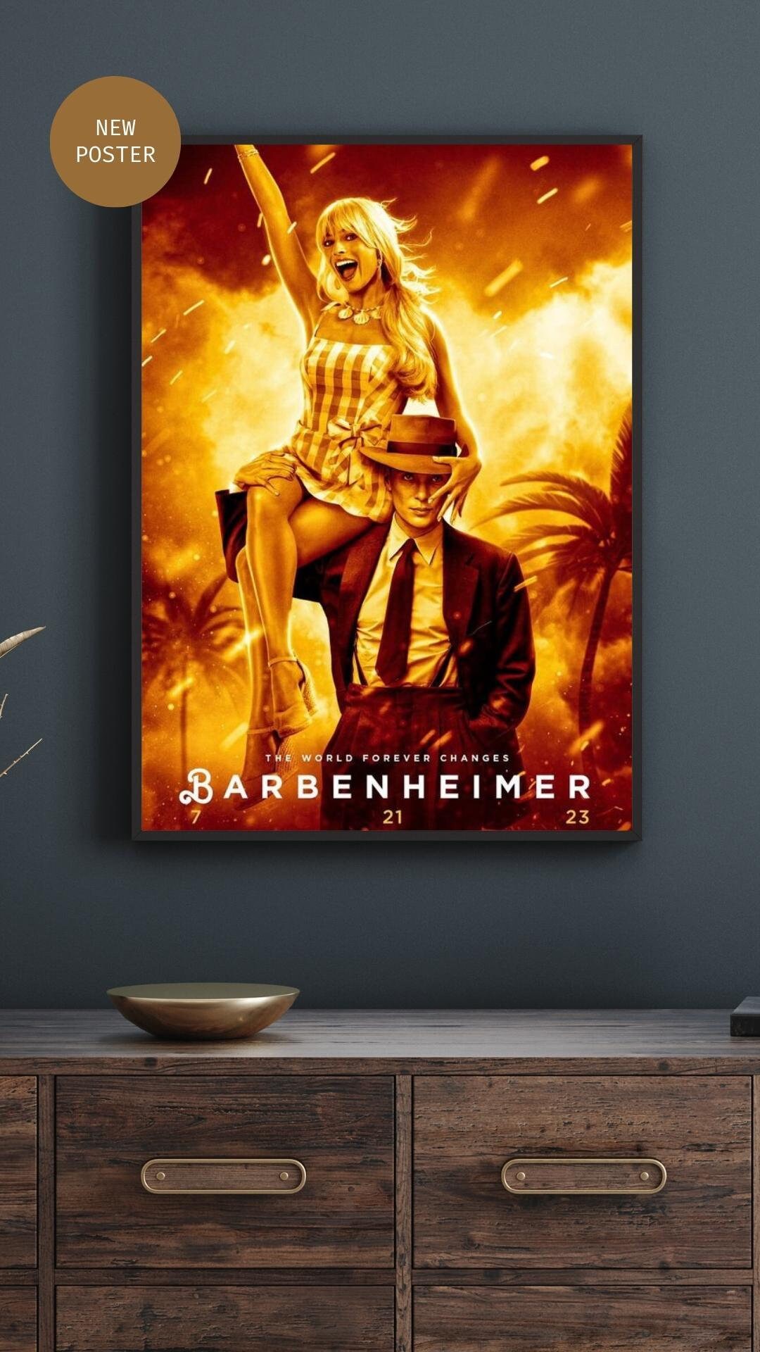 Barbie And Oppenheimer Collab Poster | Premium Matte Vertical Posters