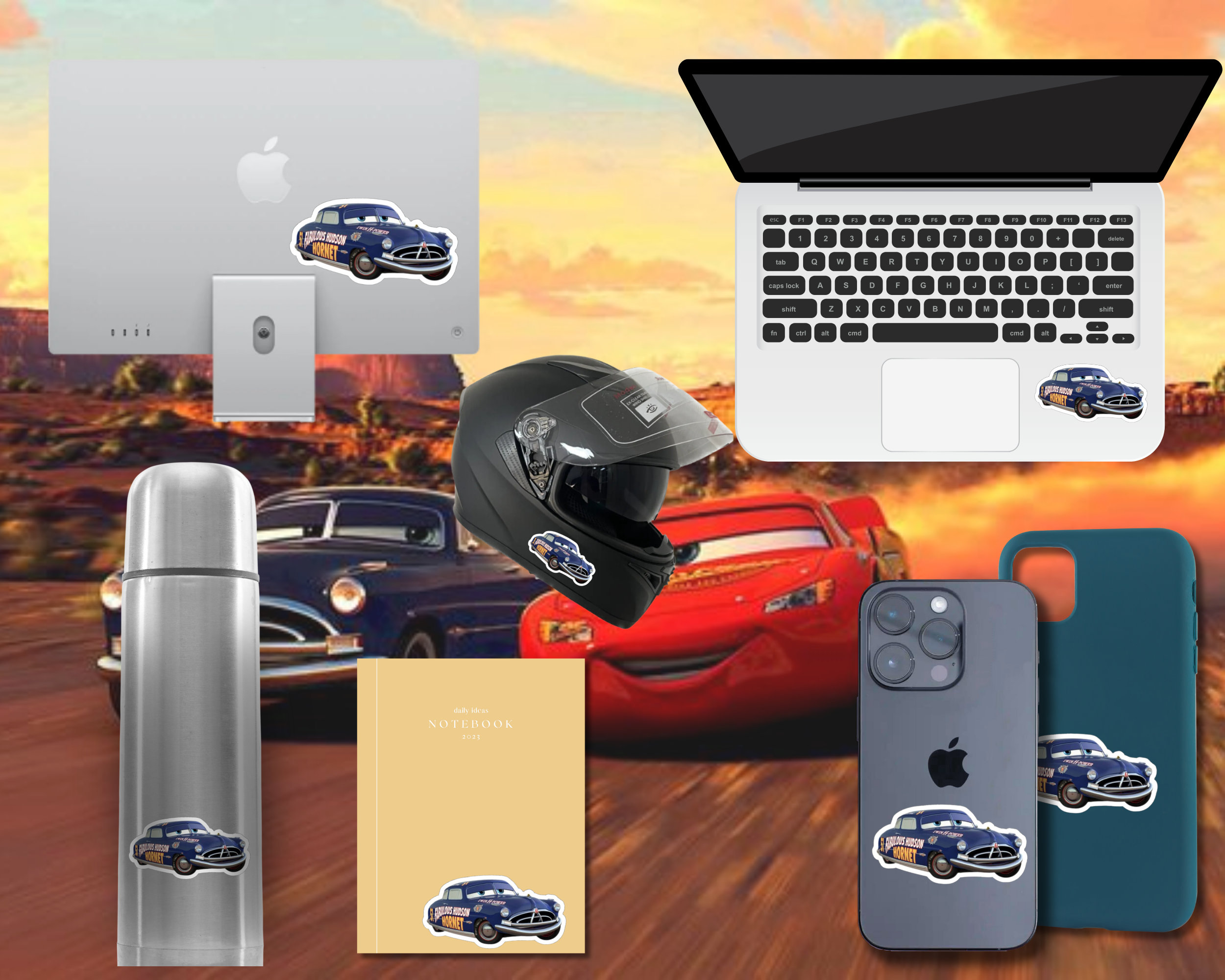 Doc Hudson Sticker | Cars Sticker | Decal - Etsy