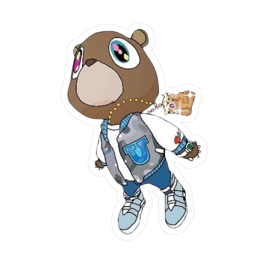 Graduation Bear Sticker | Kanye West Sticker-decal - Etsy