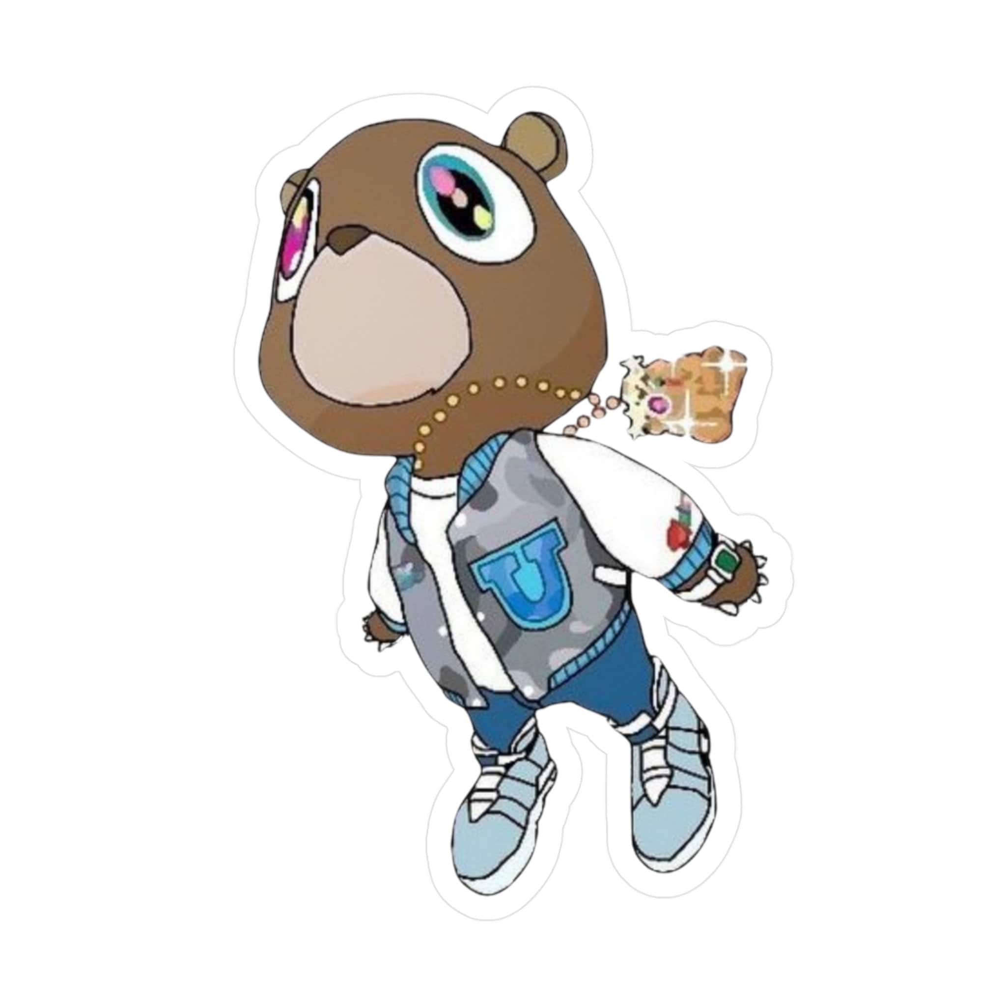 Graduation Bear Sticker | Kanye West Sticker-decal - Etsy