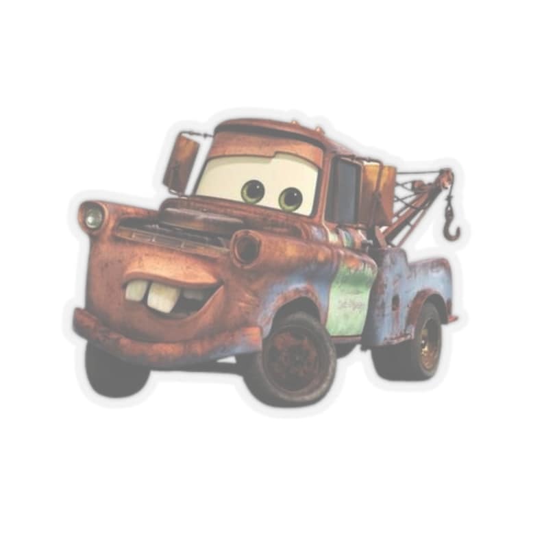 Tow Mater Sticker | Cars Sticker | Decal - Etsy