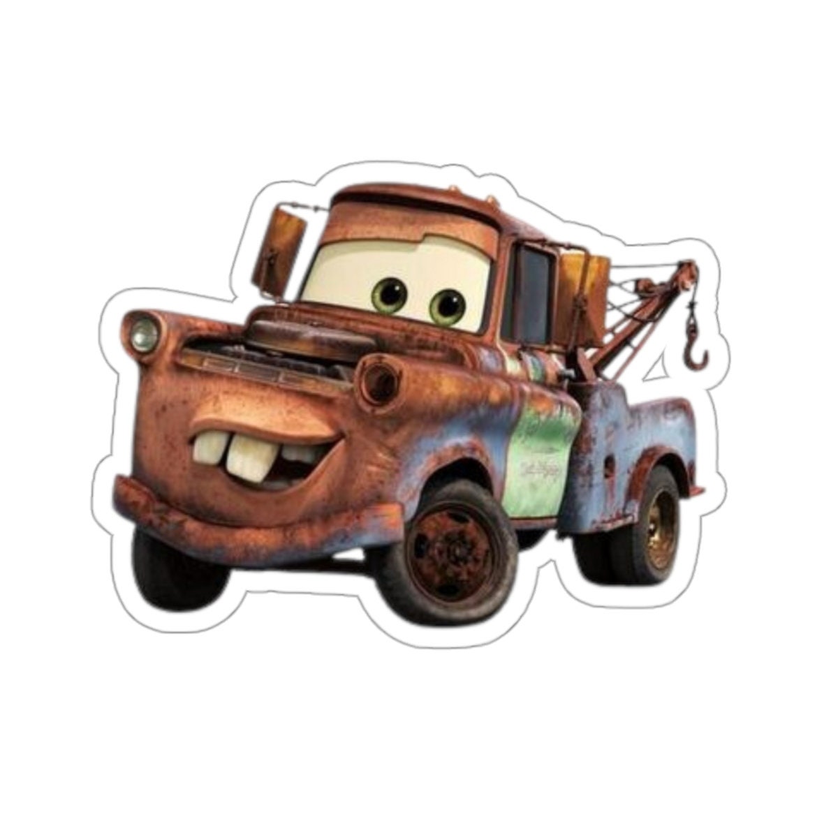 Tow Mater Sticker | Cars Sticker | Decal - Etsy