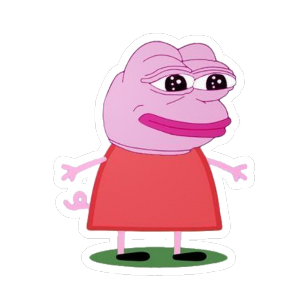 Peppa Meme Sticker | Peepohappy Emote Pig |vinyl Decal - Etsy