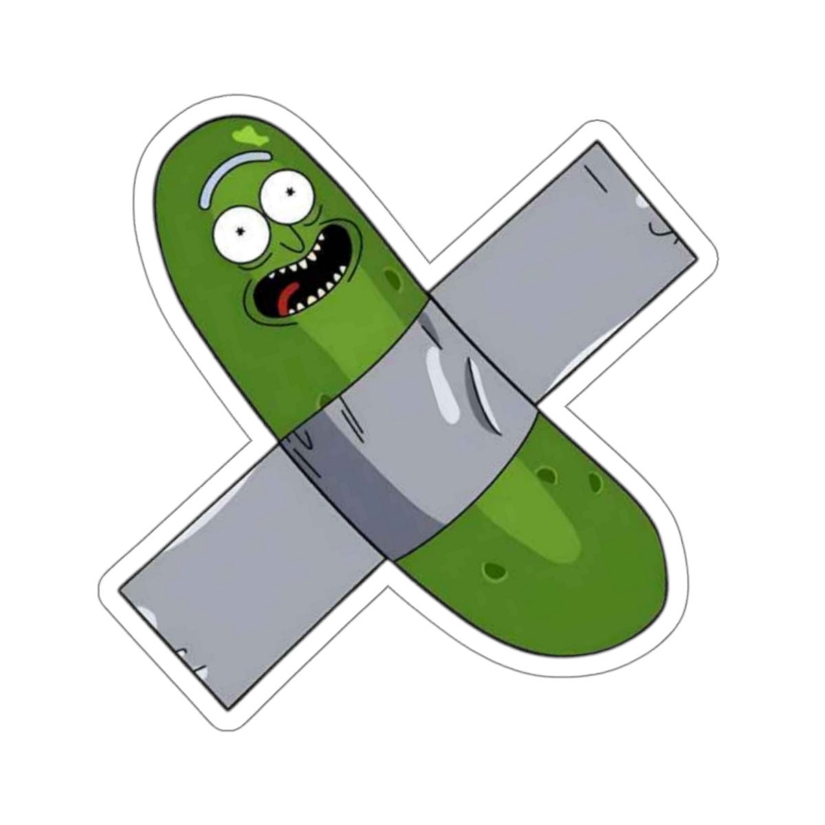 Sticker | Pickle Rick Modern Art Happy Version Sticker - Etsy