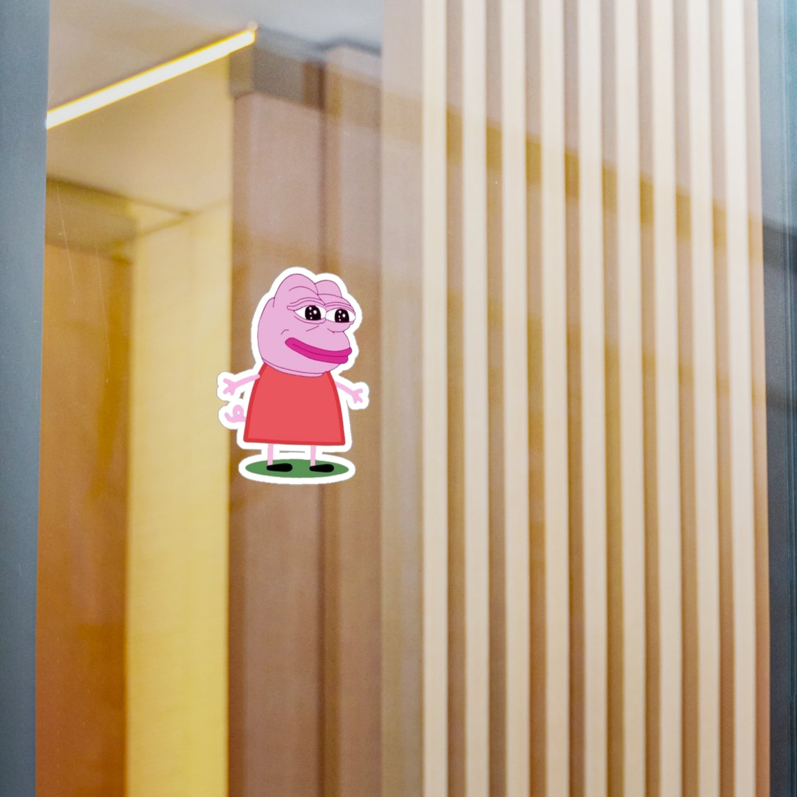 Peppa Meme Sticker | Peepohappy Emote Pig |vinyl Decal - Etsy Canada