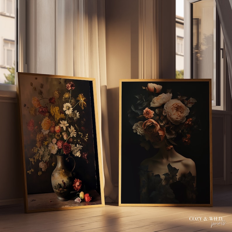 Dark Academia Prints Gallery Wall Set Download, Moody Wall Art ...