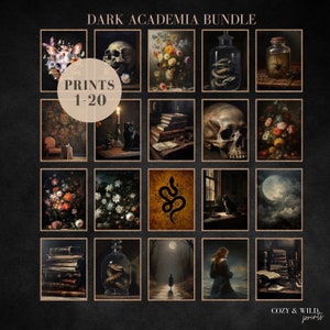 Academia Bundle Prin Ts, Printable Aesthetic Gallery Vintage Art Prints ...