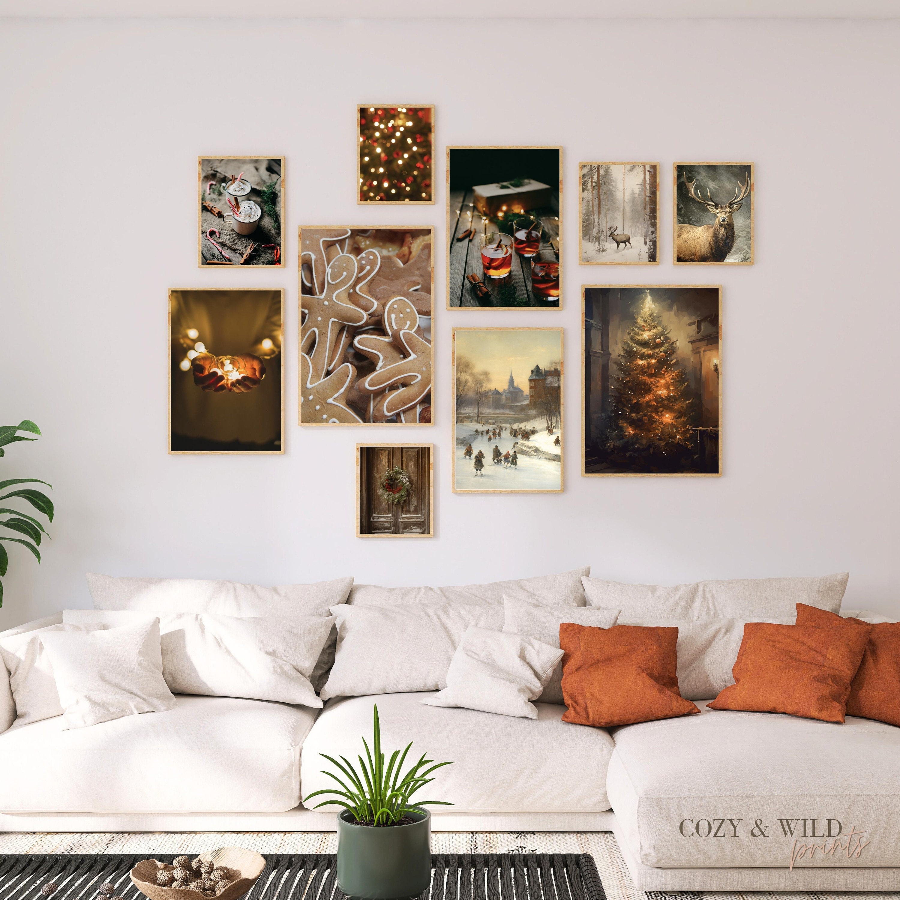 Christmas Prints Bundle Set of 20 Printable Wall Art - Etsy