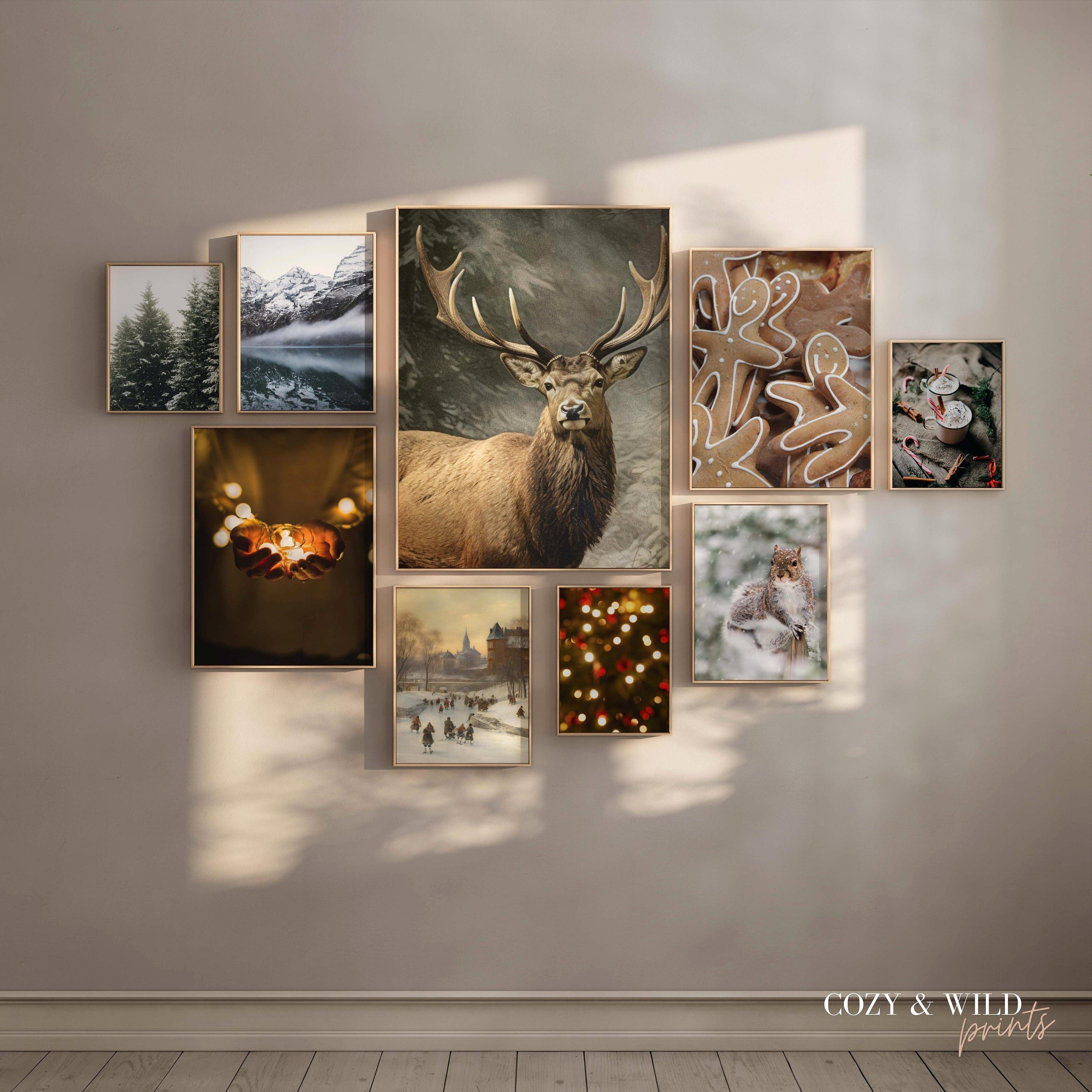 Christmas Prints Bundle Set of 20 Printable Wall Art - Etsy