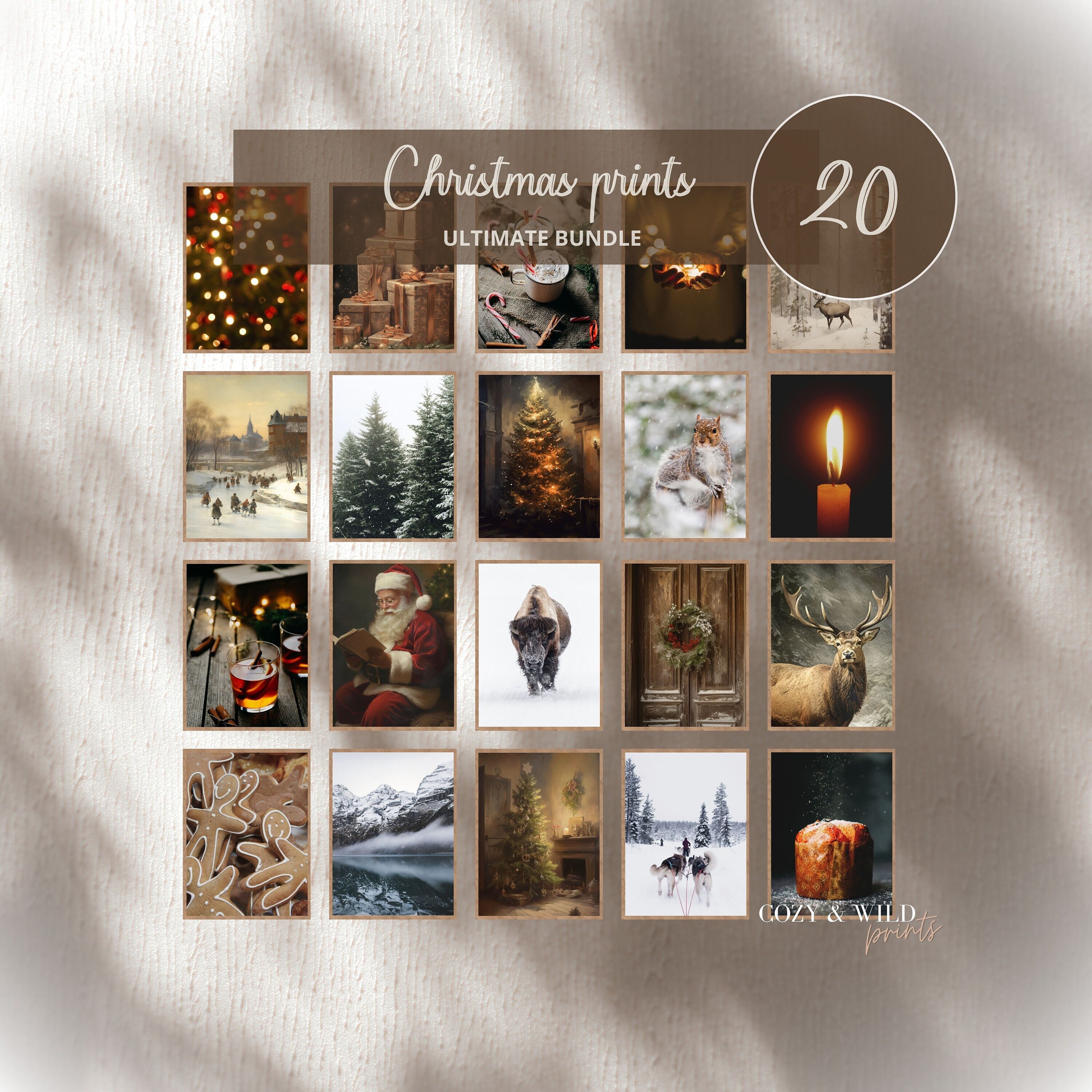 Christmas Prints Bundle: Festive Home Decor (digital Download) - Etsy