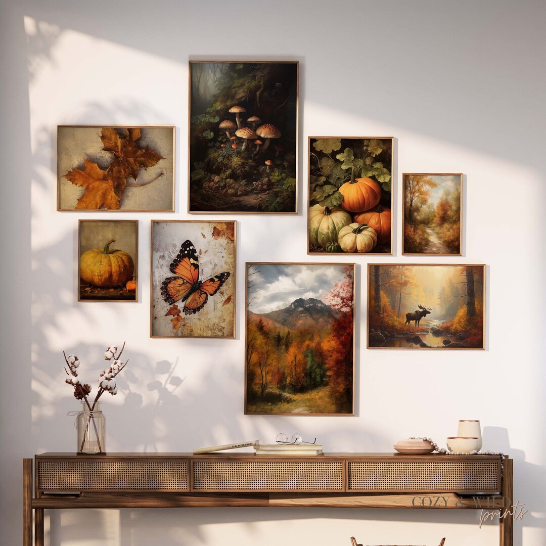 Fall Gallery Wall Art Prints: Vintage Autumn Decor (digital Download ...