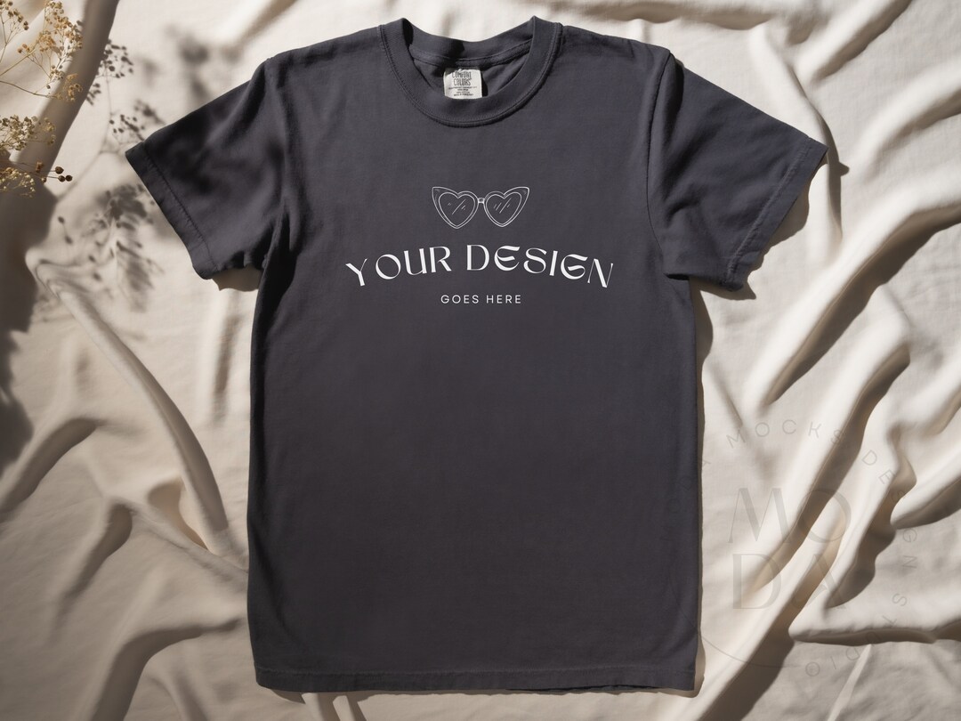 Graphite Comfort Colors 1717 Mockup | T Shirt Mockup | Comfort Colors ...