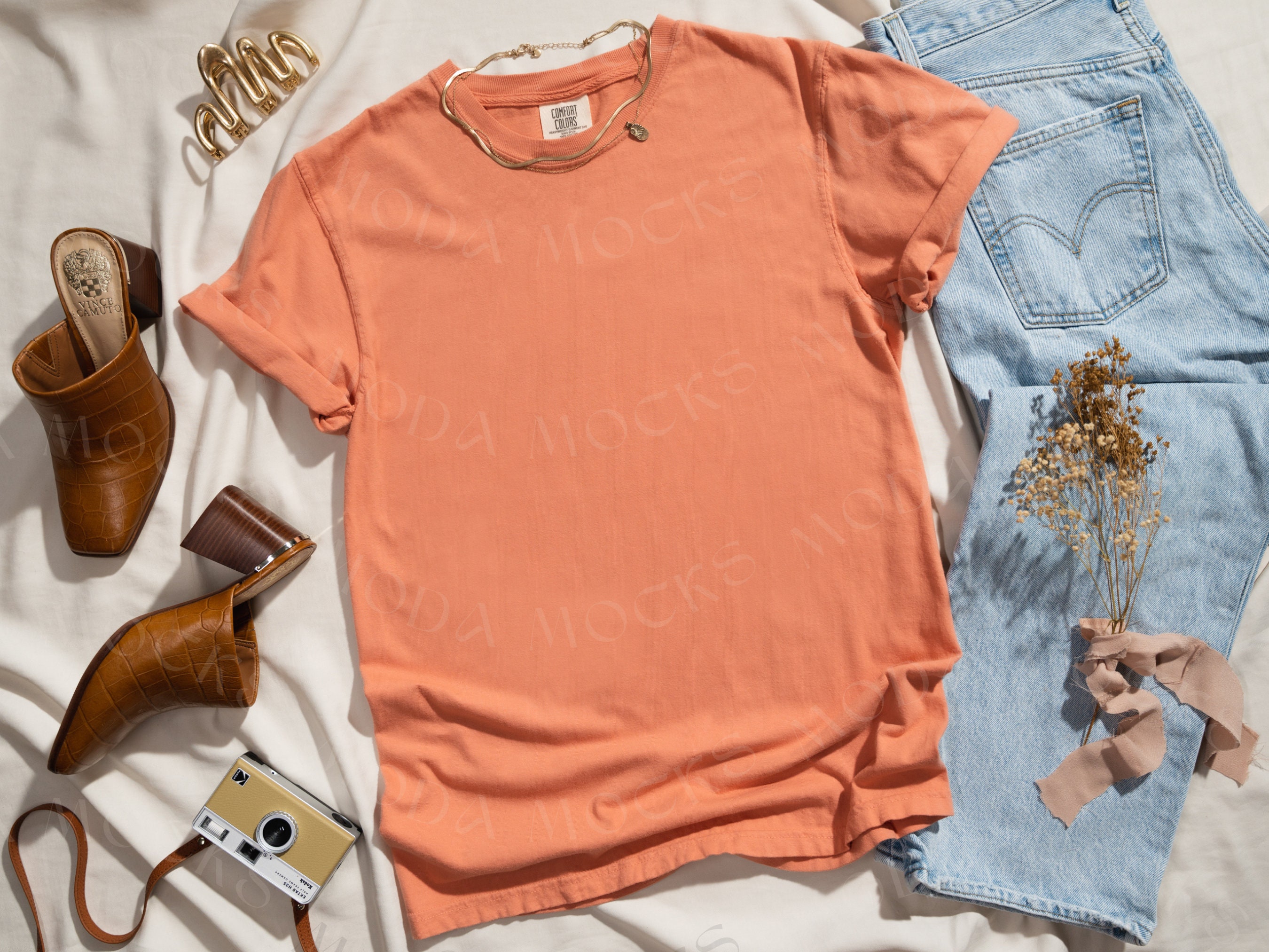 Terracotta Comfort Colors 1717 Mockup T Shirt Mockup Comfort Colors ...