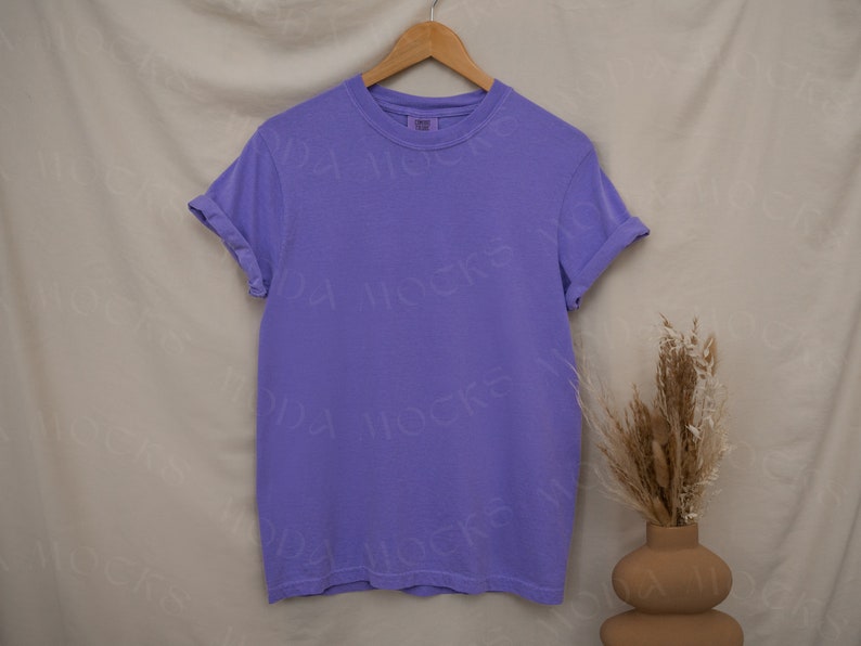 Violet Comfort Colors 1717 Mockup | T Shirt Mockup | Comfort Colors ...