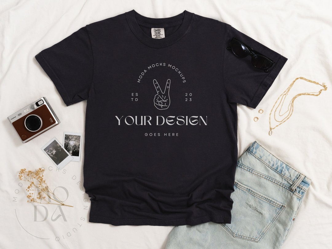 Graphite Comfort Colors 1717 Mockup | T Shirt Mockup | Comfort Colors ...